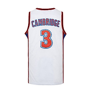 TUEIKGU Calvin Cambridge #3 LA Knights Basketball Jersey for Men (White, Small)