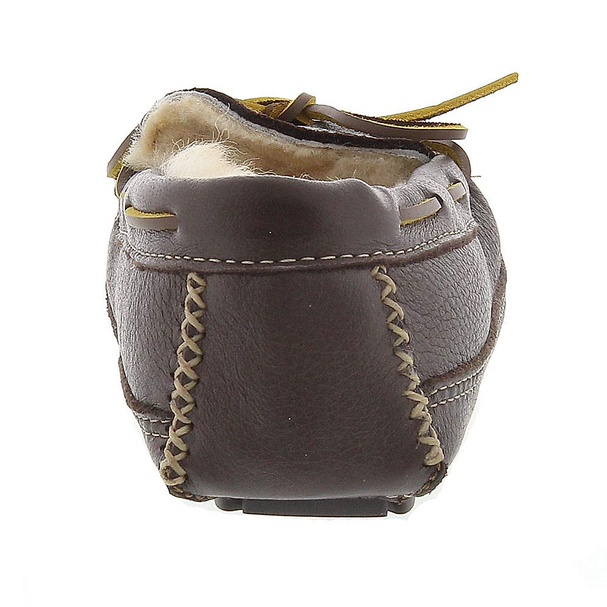 Minnetonka Mens Sheepskin Moose Slipper Choco Size 13