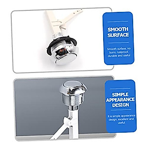 Angoily 5pcs toilet tank button toilet tank part push button replacement single flush toilet button toilet tank fittings Toilet Repair Push Button abs flush valve individual handle