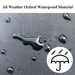 Garden Furniture Cover Waterproof 138x102x35in, Outdoor Sectional Sofa Set Covers, Heavy Duty 420D Patio Furniture Set Cover, Rectangular Table and Chair Set Covers, for Deck, Lawn and Backyard