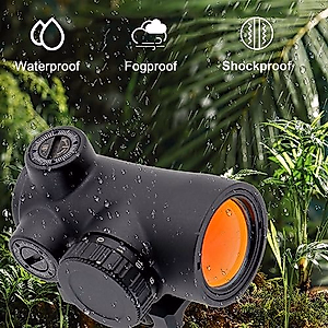 SHOTAC Red Dot Sight ST001, Submersible to 7 feet (2 Meters) IPX8 Waterproof & Shockproof Over 12,000 Rounds of .223