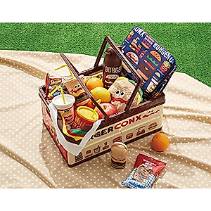 Skater BWOT13 Storage Box, Foldable, Storage Case, Basket, Burger Conx, Mix, 7.1 x 9.8 x 7.7 inches (38 x 25 x 19.5 cm)