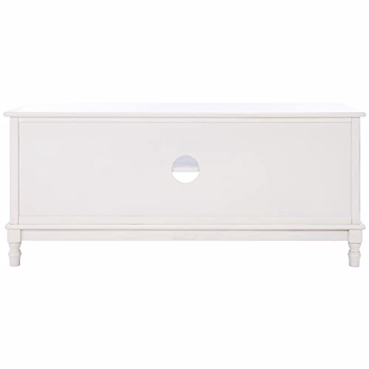 SAFAVIEH Home Collection Magnolia Distressed White 2-Door 2-Shelf Media Stand (up to 55-inch Flat Screen TV)