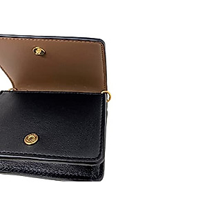 Boxed Mini Wallet On A Chain In Blocked Signature Canvas