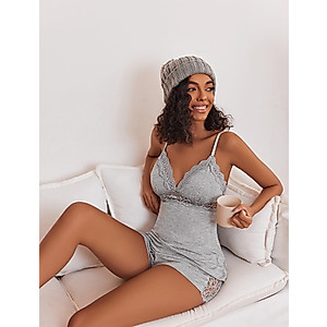 Avidlove Womens Pajama Sets 2 Piece Sleepwear Lace Pajamas Cami PJS Set for Women