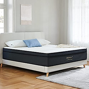 Molblly Full Mattress, 12 Inch Hybrid Mattress in a Box with Gel Memory Foam, Individually Wrapped Pocket Coils Innerspring, Pressure-Relieving and Supportive,Non-Fiberglass,Mattress Full Size