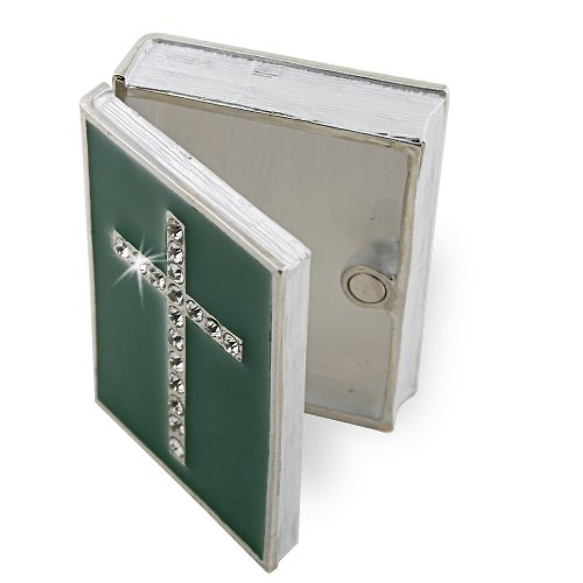 Objet D'Art Release #295 "The Holy Bible" The Good Book Handmade Jeweled Metal & Enamel Trinket Box