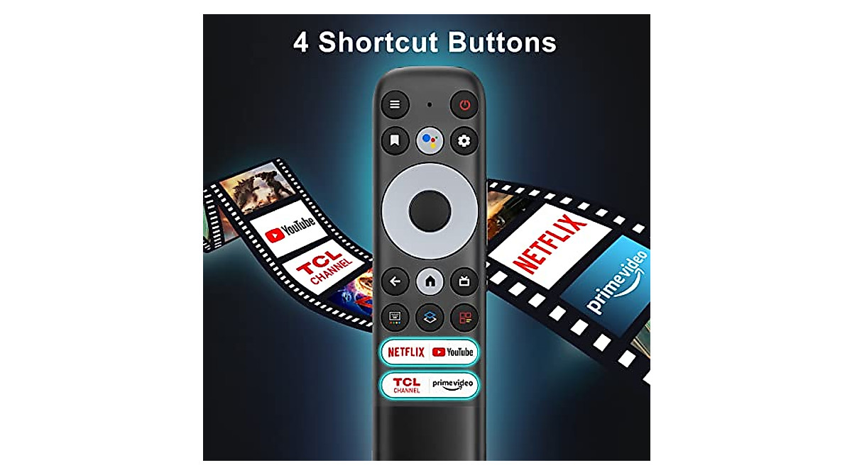 RC902N FMR1 Remote for TCL TV - Voice Control Replacement