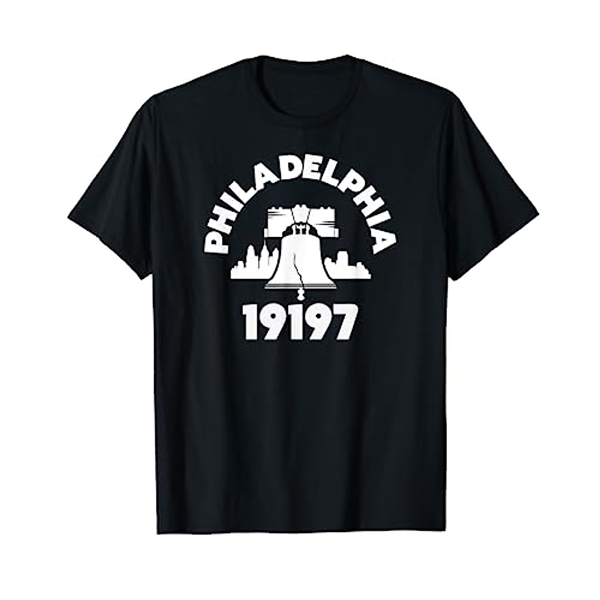 Philly Neighborhood 19197 Zip Code Philadelphia Liberty Bell T-Shirt