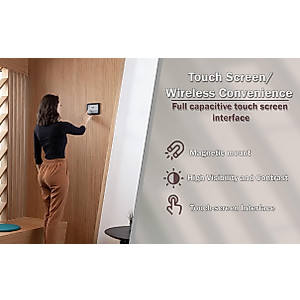 Joan 6 Black: Wireless E Ink Touch 6-Inch Display Meeting Scheduler - Smart Office Organizer, Calendar Sync