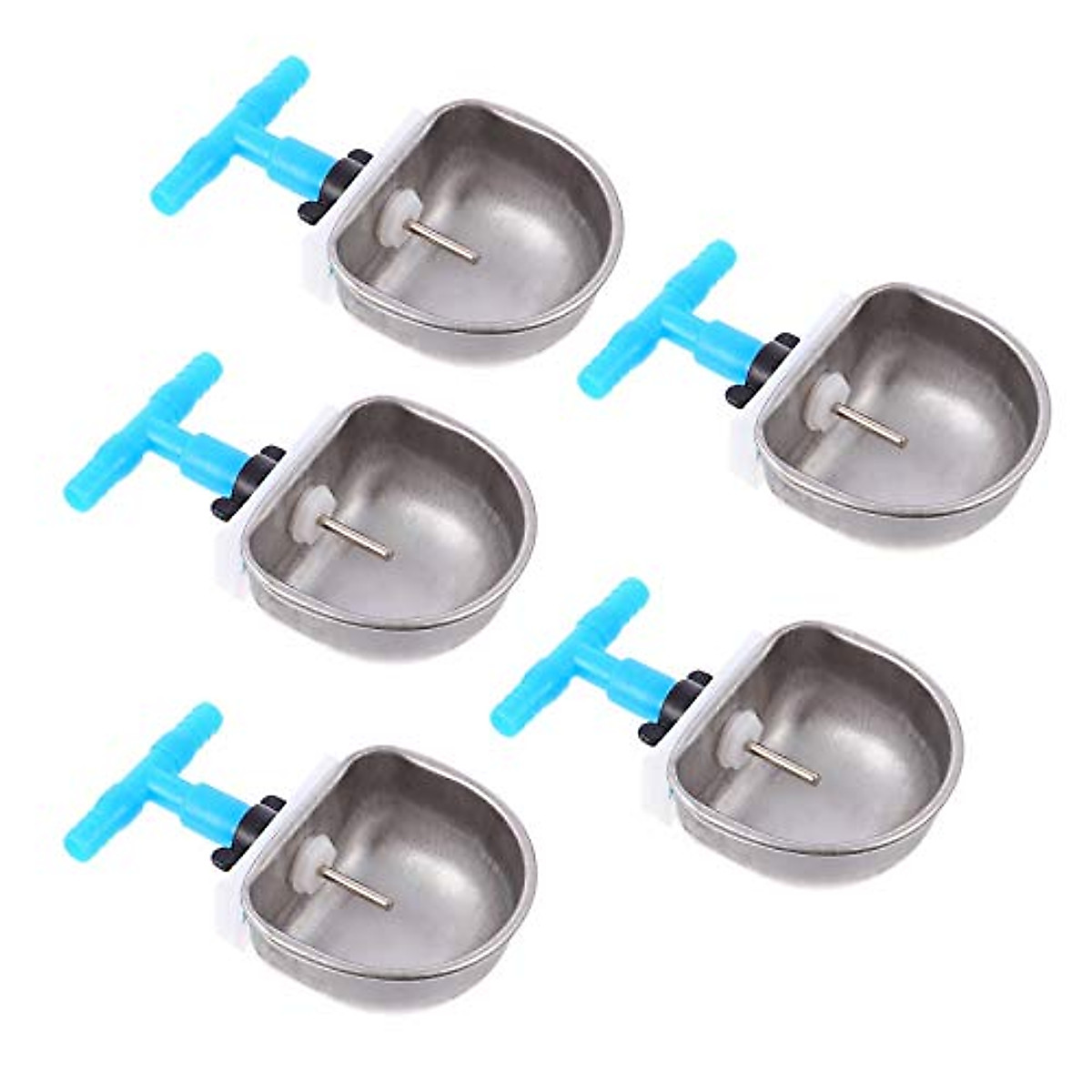 balacoo 5pcs Food and Water Bowl for Rabbit Cage Dispenser Waterer for Small Pet Bunny Ferret Hamster Guinea Pig Chinchilla