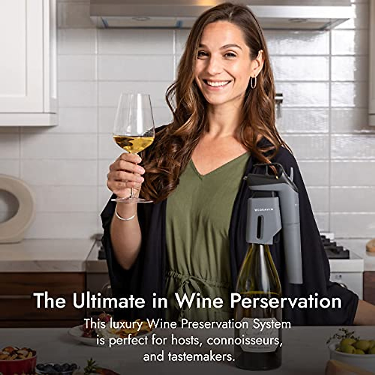 Coravin Timeless Three SL Wine-by-the-Glass-System - Wine Saver and Pourer with 1 Argon Gas Capsule