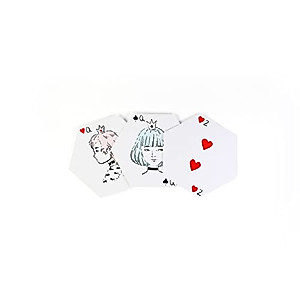 Apostrophe Games Blank Hexagon Playing Cards (Matte Finish) 3.25" x 3.75", 120 Blank Cards, Board Game Cards