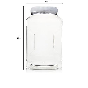 Arrow Home Products 128 oz Stackable Stor Keeper Airtight Storage Containers with Lids, 1 Pack - USA Made, BPA-Free Multipurpose Square Plastic Containers with Pinch Grip Handles to Store Dry Goods