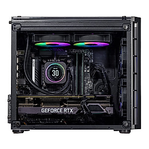 Velztorm Vitrux SFF Gaming PC Desktop (Intel i9-12900K 16-Core, GeForce RTX 3080, 32GB DDR5 4800MHz RAM, 1TB PCIe SSD + 2TB HDD (3.5), WiFi 6, 240mm AIO, RGB Fans, 850W PSU, Win 11H) VELZ0059