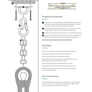 Handmade Macrame Baby Swing Natural Rope Hammock for Baby Macrame Swing Chair for Baby