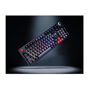 SAMA SM68 Wireless Gaming Mechanical Keyboard Type C 2.4G Bluetooth Third Mode Keyboard 68 Keys RGB Multifunctional PC Keyboard for Windows/MAC Purple