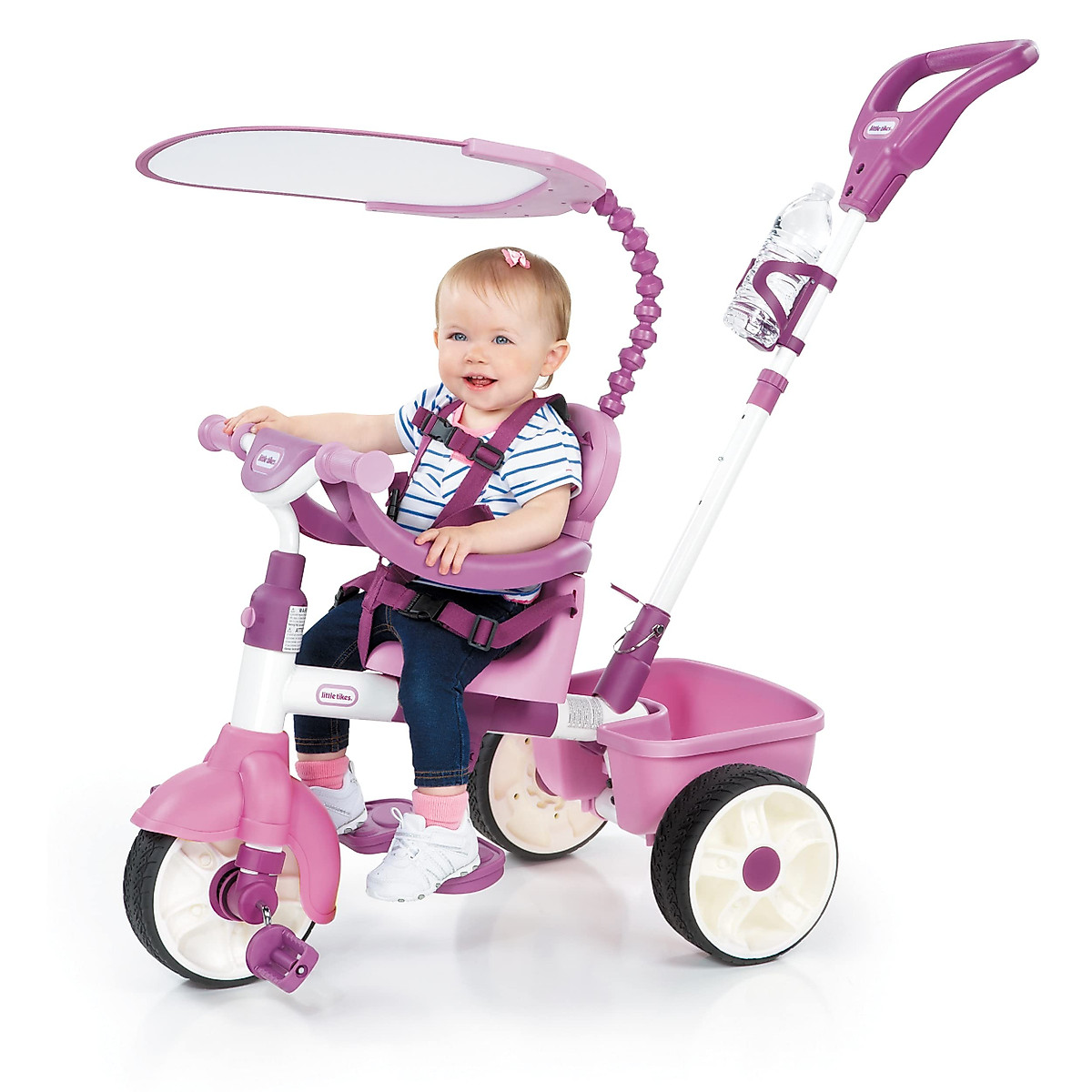 Little Tikes 4-in-1 Basic Edition Trike - Pink, 44.50 L x 20.00 W x 39.50 H Inches