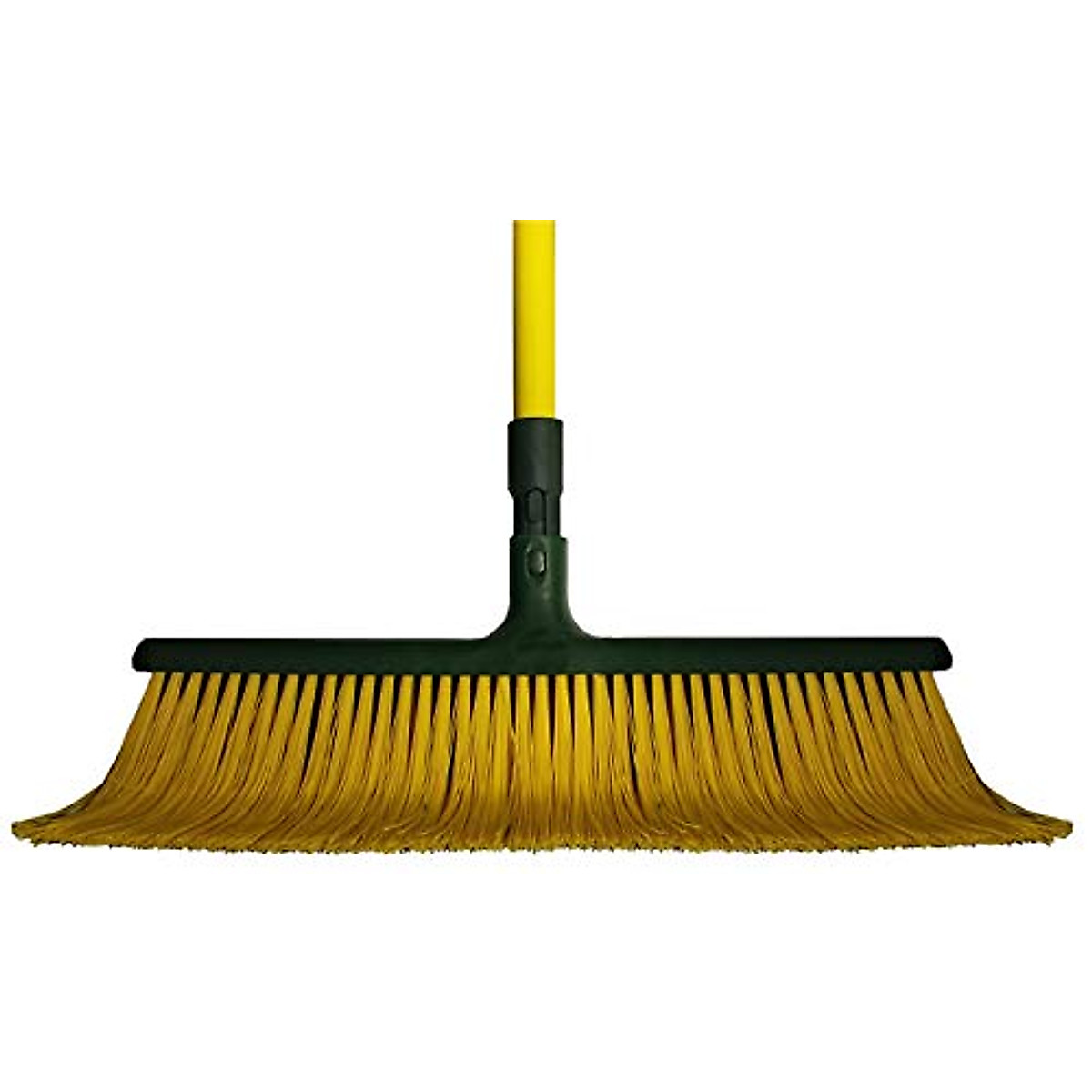 Claw Broom - Easy Push and Pull Design for Raking and Sweeping Indoor Outdoor - Adjustable Handle 38" - 62" - Curve Claw bristles - Dust, Leaves, and Light Snow are Swept Away in a Jiffy