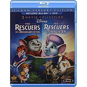 The Rescuers: 35th Anniversary Edition (The Rescuers / The Rescuers Down Under) (Three-Disc Blu-ray/DVD Combo in Blu-ray Packaging) by Disney