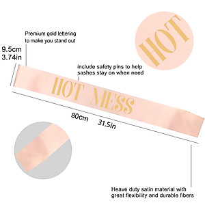 Yyaiyzd Bachelorette Party Sashes for Bride To Be and Bridesmaid Decorations, Bridal Shower Engagement Wedding Party Favors,12Pack