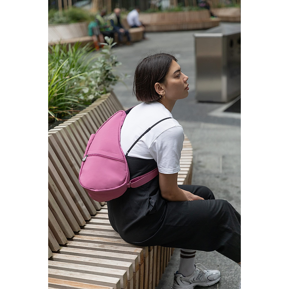 AmeriBag Classic Microfiber Healthy Back Bag tote Small (Smoky Rose)