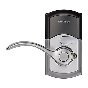 Kwikset 955 Keyless Keypad Door Lock, Electronic Lever Deadbolt, 3 Entry Modes, Auto Lock, SmartKey Security - Satin Chrome