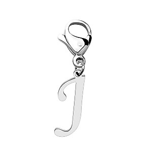 ENSIANTH Intial Letter A-Z Alphabet Charm Alphabet Jewelry for Women Gifts for Friends Clasps for jewelry (J)