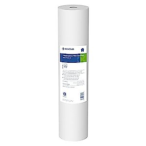 Pentair Pentek DGD-7525-20 Big Blue Water Filter, 20-Inch Whole House Sediment Filter Cartridge Replacement, Dual-Gradient Density Spun Polypropylene, 20" x 4.5", 25 Micron, Pack of 1, White