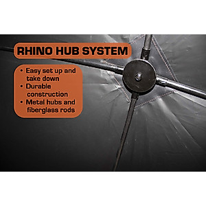 Rhino blinds R600-PRED 3 Person Hunting Ground Blind, Predator, 60x60x71