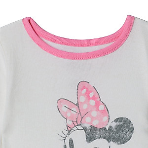 Disney Baby Girls' Minnie Mouse Snug Fit Cotton Pajamas (24 months, Minnie Bow)