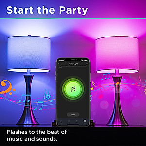 iHome Spectra Smart Multicolor Light Bulb, A21 Tunable Dimmable Ultra-Bright Color Bulb, 1600 Lumens, 15W, 100W Equivalent, WiFi Smart Bulb, Compatible with Alexa and Google Home, 2 Pack