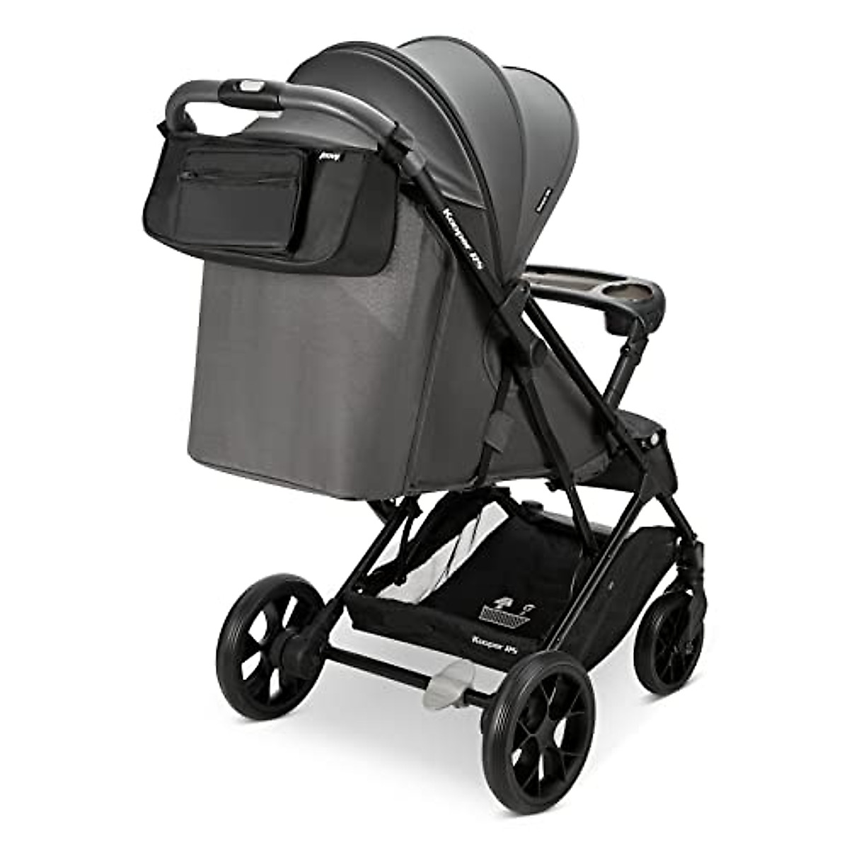 Joovy Kooper RS Single Stroller with Snack Tray, Lightweight Travel Stroller, Black