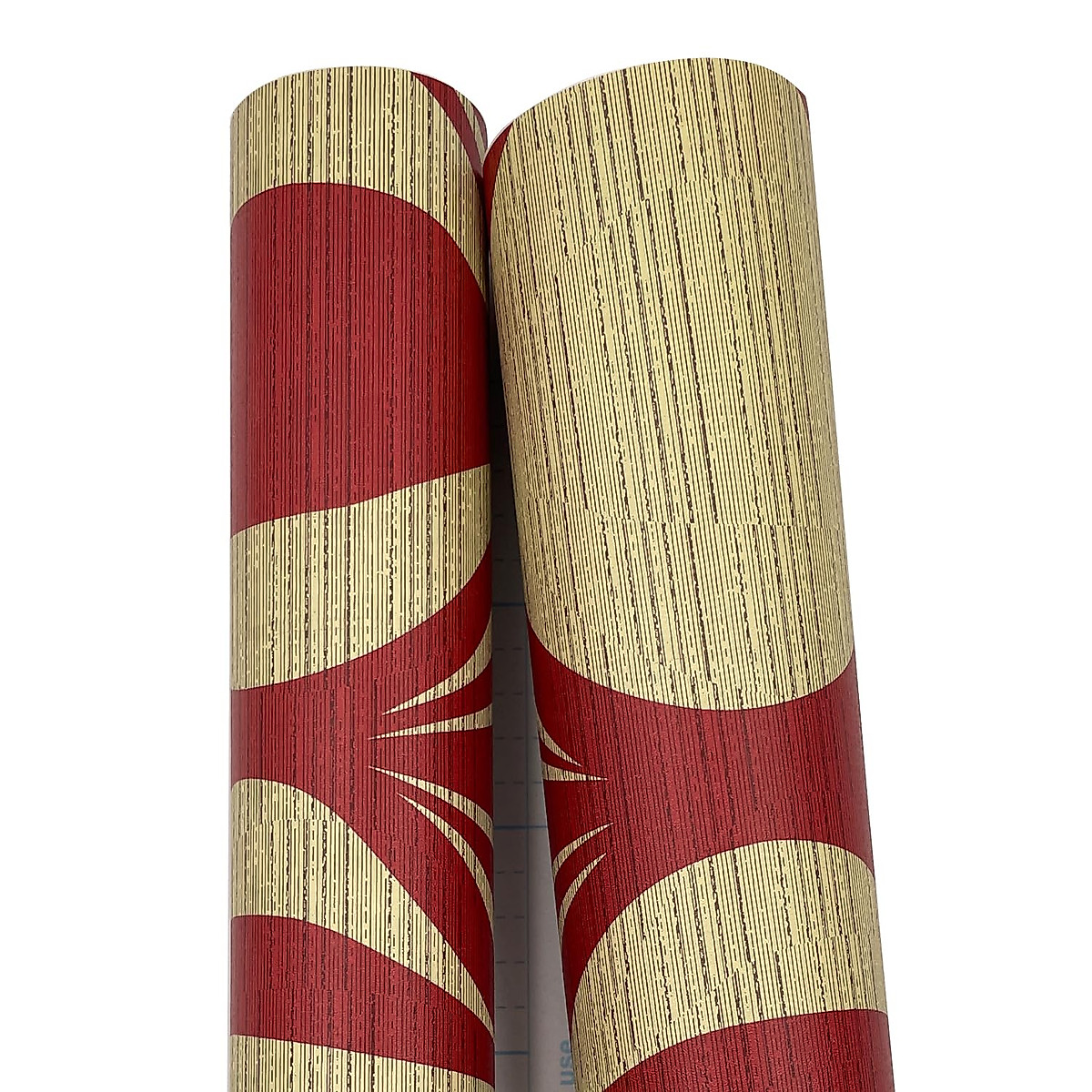 Yifely Red Geometric Design Furniture Paper Self-Adhesive Shelf Liner Dresser Drawer Sticker 17.7 Inch by 9.8 Feet