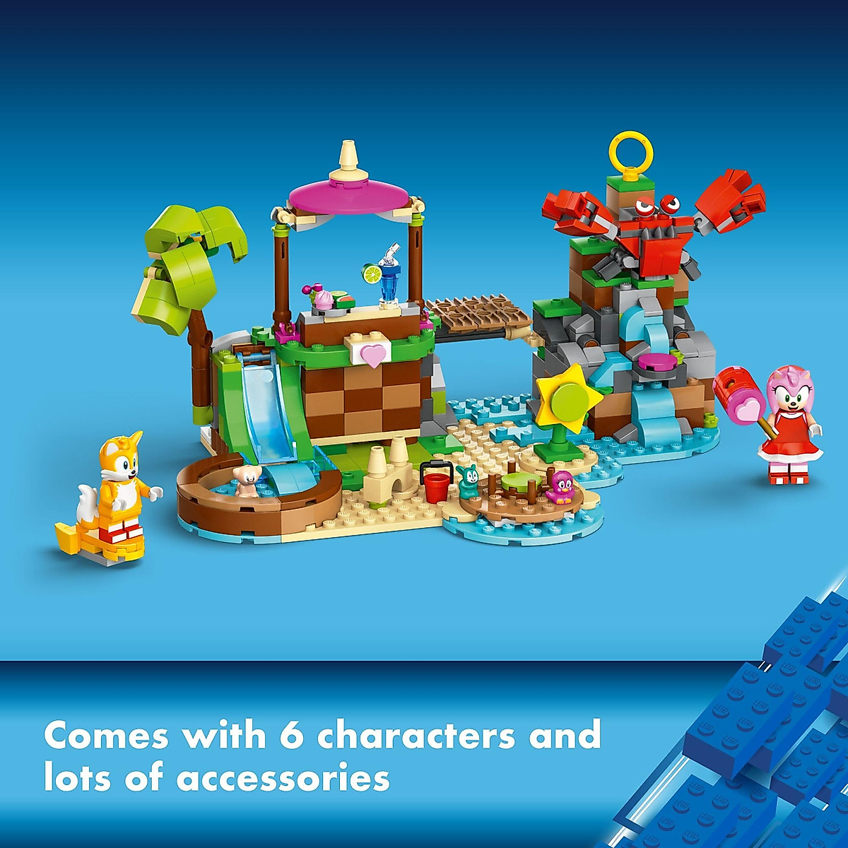 LEGO Sonic The Hedgehog Amy’s Animal Rescue Island 76992 Building Toy Set, Sonic Adventure Toy with 6 Characters and Accessories for Creative Role Play, Fun Gift for 7 Year Old Gamers