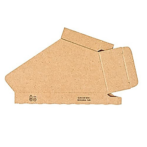 Restaurantware Bio Tek Kraft Paper Small Taco Holder - Greaseproof - 4" x 1 1/4" x 2 1/4" - 200 count box
