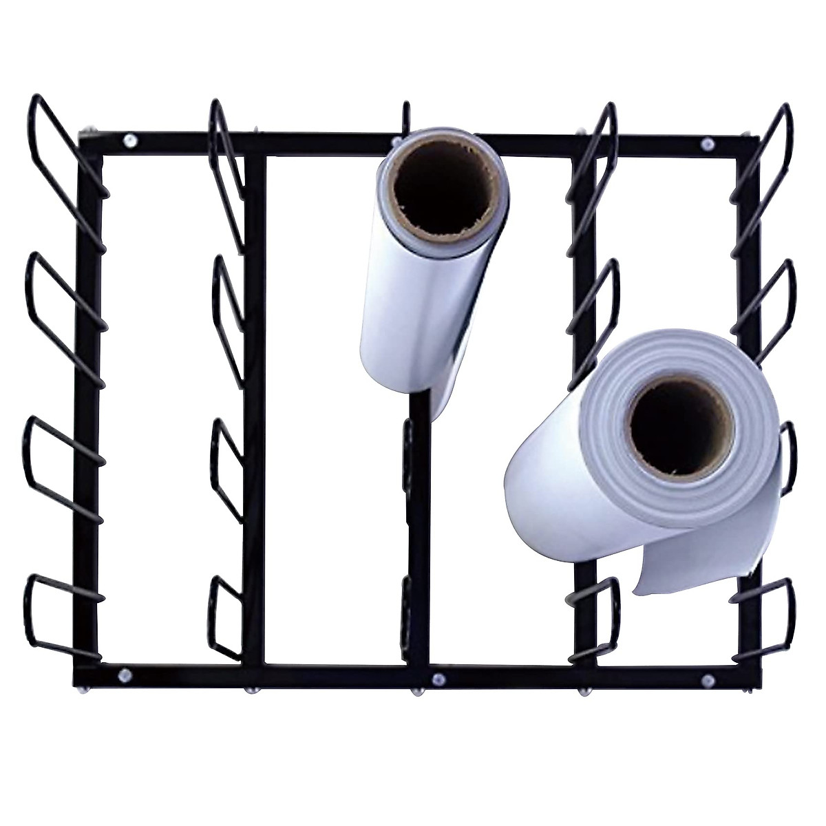 Gtouse Vinyl Roll Wall Mount Storage Rack -20 Rolls Vinyl, Art Paper Racks,Wall Mounted Media Storage Rack Vinyl,Bulletin Blueprint Storage Roll File Wall Rack