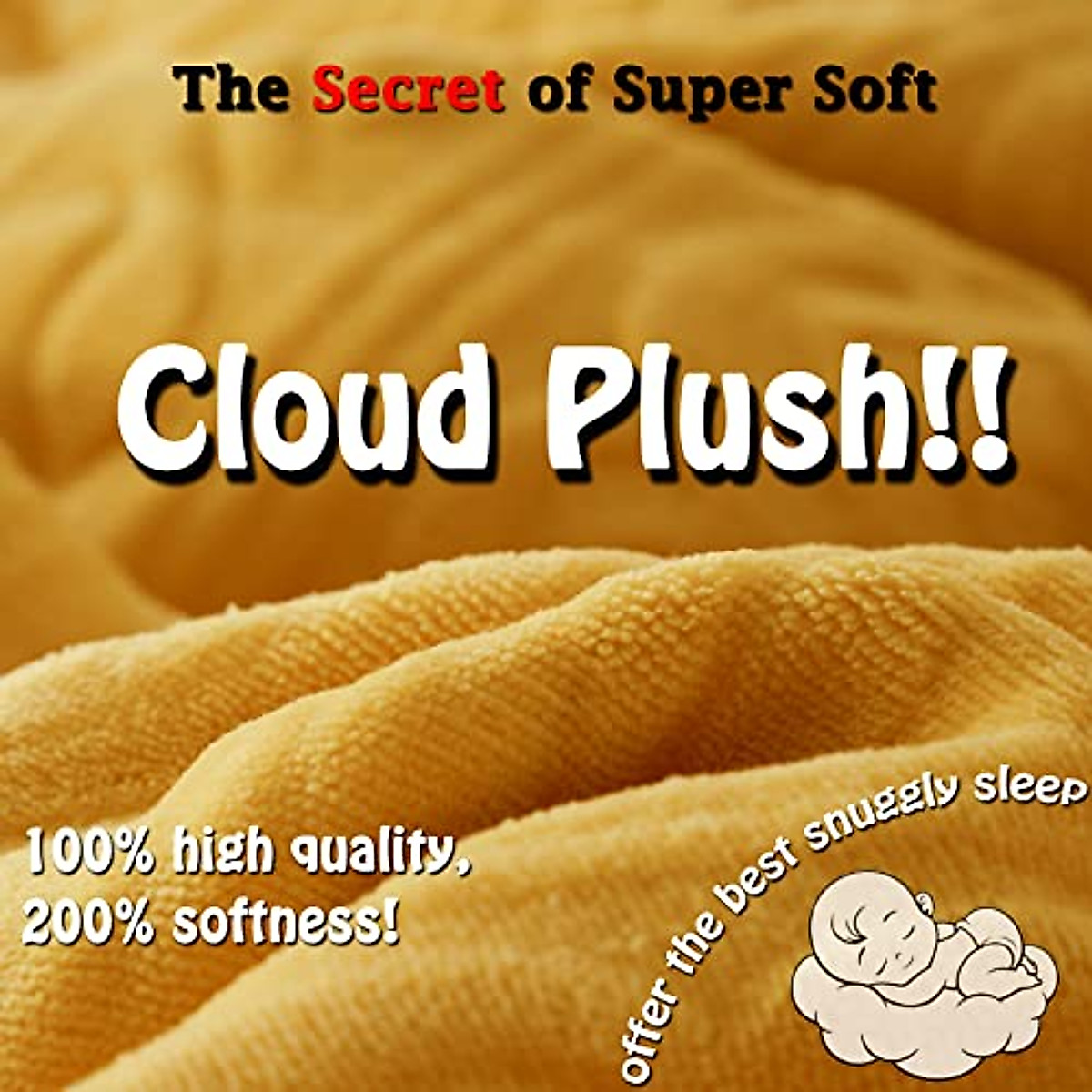 MorroMorn Queen Duvet Cover Set, Boho Bedding Sets Tufted, Fluffy Comforter Covers with Pillowcases Zipper - Soft Cozy Textured Luxury Modern Neutral Gold (Mustard Yellow, Full/Queen)