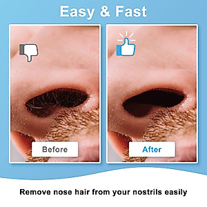 Nose Wax Kit for Men and Women - Instant Hair Removal, 100g Hard Wax, 20 Applicators, 10 Mustache Guards, and 10 Paper Cups - Painless, Safe, 20 times usage count - White Applicators