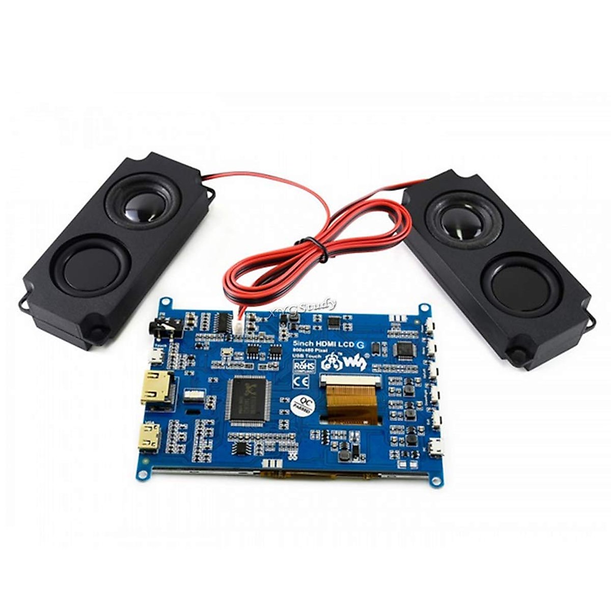 5inch 800x480 Resistive Touch Screen LCD Display Monitor HDMI Interface Supports Raspberry Pi 4 3 2 Model B A+ B+ BB Black Banana Pi Supports Game Console XBOX360 Sony PS4 Nintendo Switch @XYGStudy