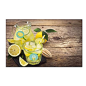 500pcs 1 Inch 8 Kinds of Design Lemon Stickers Roll for Envelope Seals, Party Favors Decoration, Gift Cards, Goodie Bags, Business and Boutique and Gift Bags Packaging
