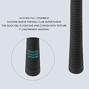 VR Golf Club Adapter Handle, Carbon Fiber VR Golf Enhanced Gaming Experience Controller for Oculus Quest2 VR Somatosensory Accessories (Peacock Blue)