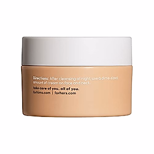 hims goodnight wrinkle cream for men - fine lines, puffiness, dark eye circles - caffeine, hyaluronic acid, night cream, almond scent - vegan, cruelty-free, no parabens - (1oz)