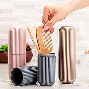 EDNA HOME Travel Toothbrush Holder, 3 Sets
