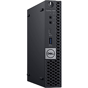 Dell Optiplex 7060 Micro MFF Desktop PC Intel i7-8700T 6-Cores 2.40GHz 16GB DDR4 128GB M.2 SSD 1TB SSD WiFi BT HDMI New KB & Mouse Windows 10 Pro (Renewed)