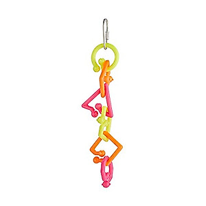 You & Me Silly Links Chewing Assorted Bird Toy, Small