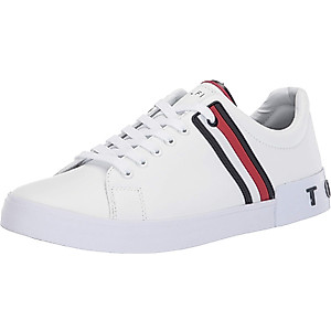 Tommy Hilfiger Men's Ramus Sneaker, White Multi 120, 9.5M