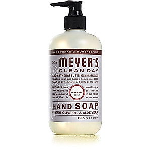 MRS. MEYER'S Liquid Hand Soap 12.5 OZ Scents Variety Pack 6 ( Rosemary, Basil, Geranium, Honeysuckle, Lavender, and Lemon Verbena)