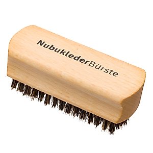 Redecker Wild Boar Bristle Nubuck Leather Shoe Brush, Oiled Beechwood Handle, 3-3/4-Inches Long, Made in Germany