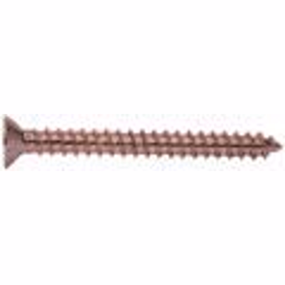 CRL Antique Brushed Copper #10 x 2" Wall Mounting Flat Head Phillips Sheet Metal Screw - Package